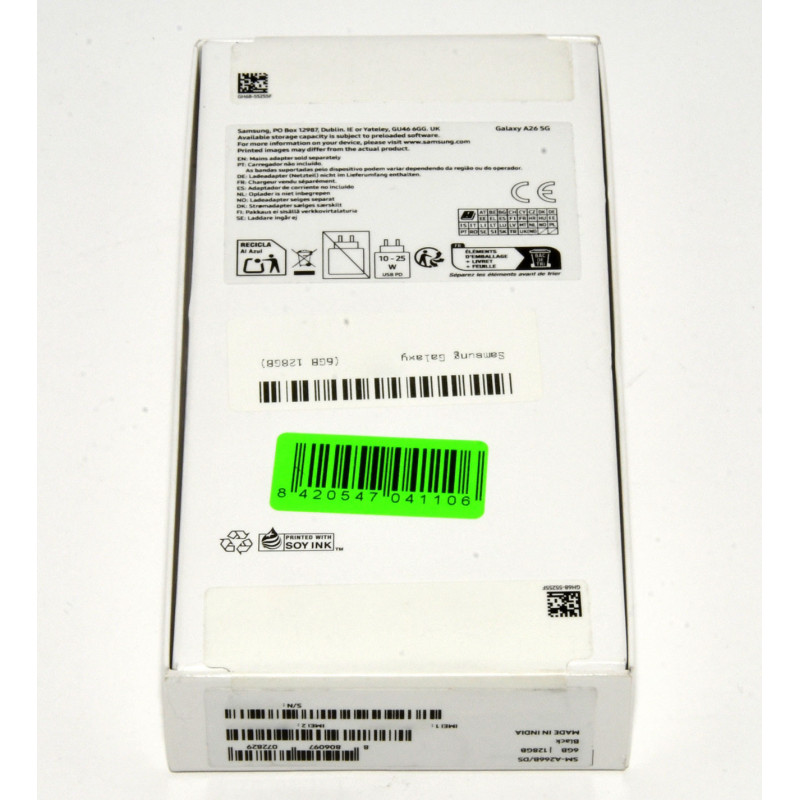 SAMSUNG GALAXY A26 5G 128GB NEGRO PRECINTADO| BILBOTRUKE TIENDA